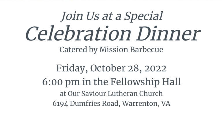 Celebrating Our Pastors' 25th Ordination Anniversary - Our Saviour ...